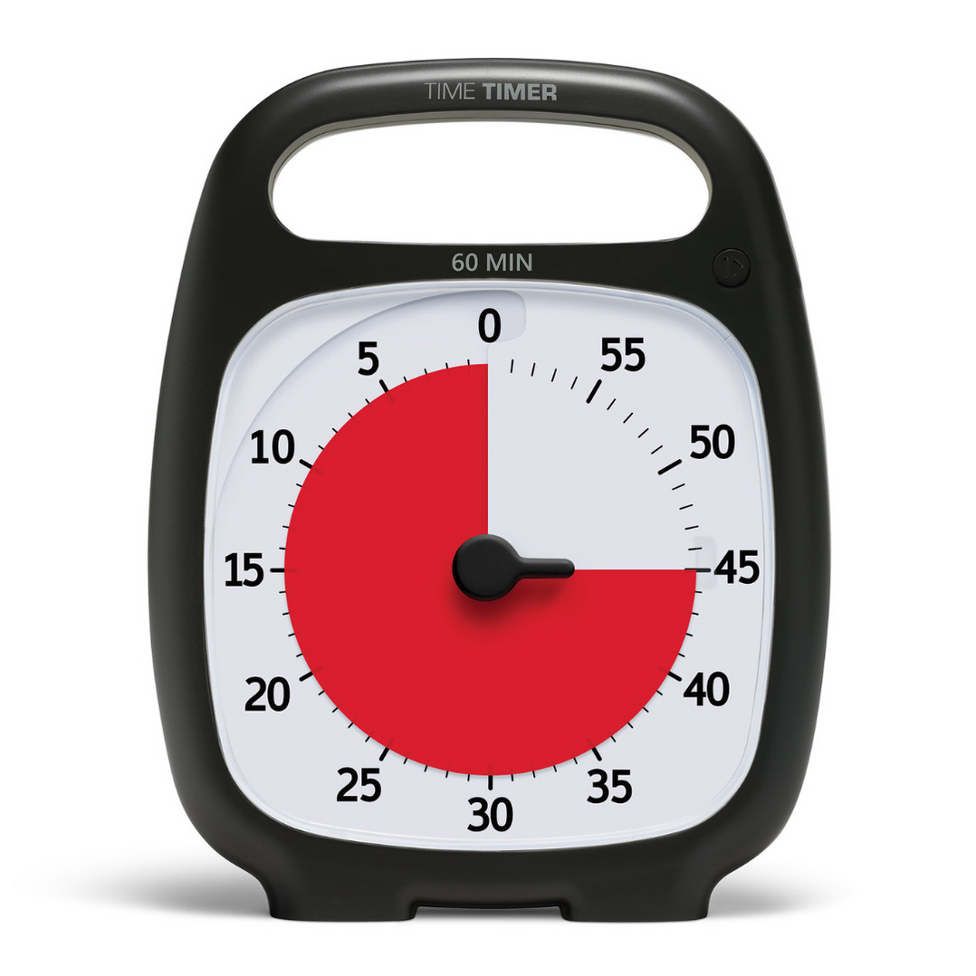 Time Timer Plus (60 Min) [Charcoal] — Assistive Tech