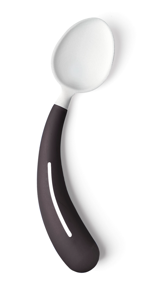 Henro-Grip Spoon (Black, Left-Handed) – Easy-Grip Adaptive Spoon for ...