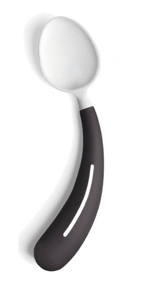 Henro-Grip Spoon (Black, Right-Handed) – Easy-Grip Adaptive Spoon for ...