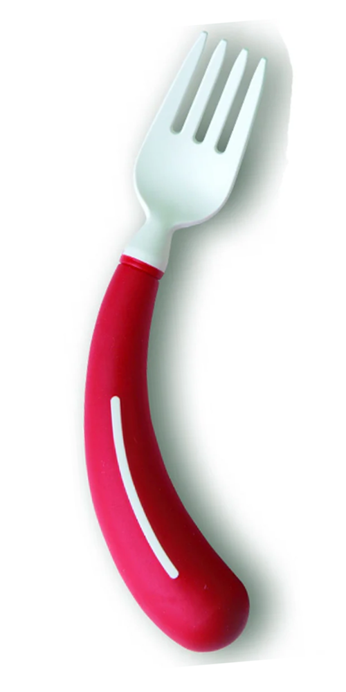 Henro-Grip Fork (Red, Left-Handed) – Easy-Grip Adaptive Fork for ...